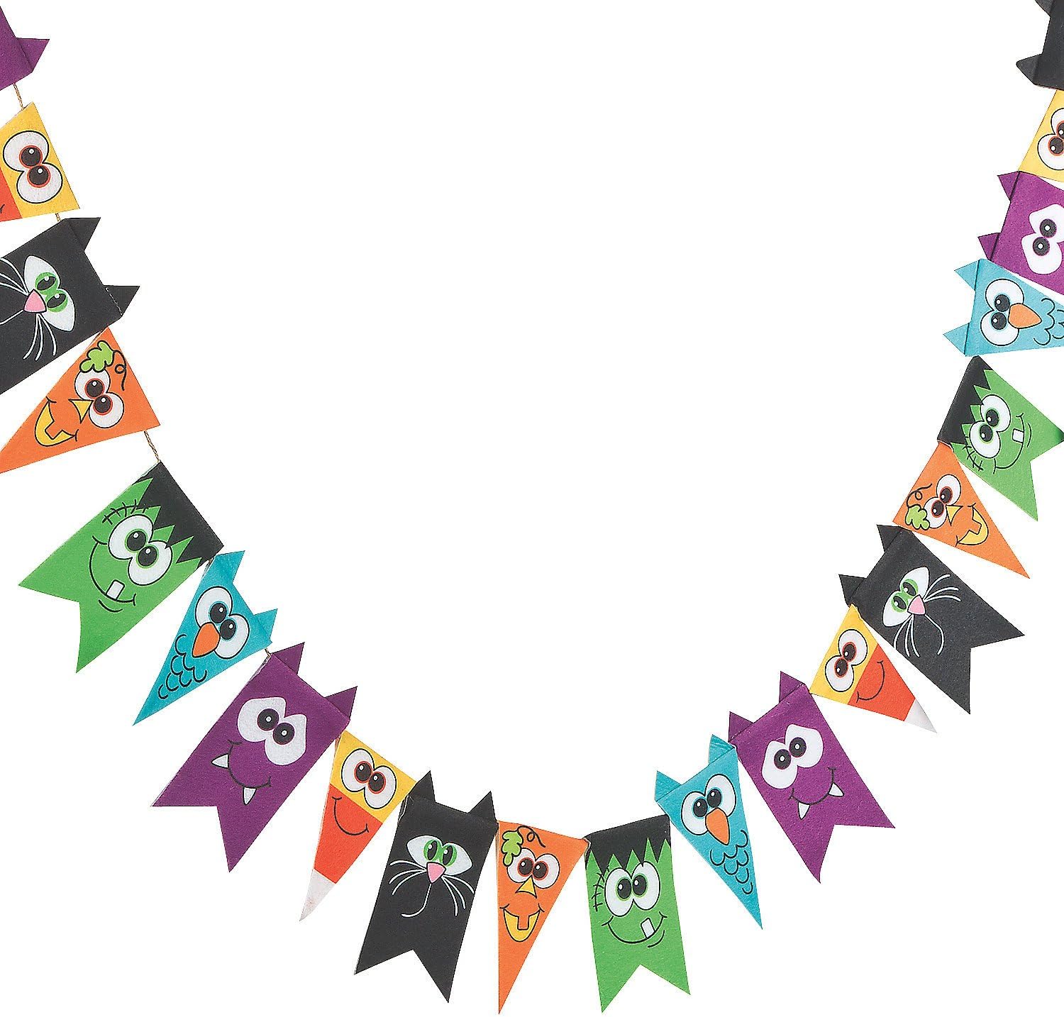 Amazon.com: Felt Halloween Pennant Party Banner : Home & Kitchen
