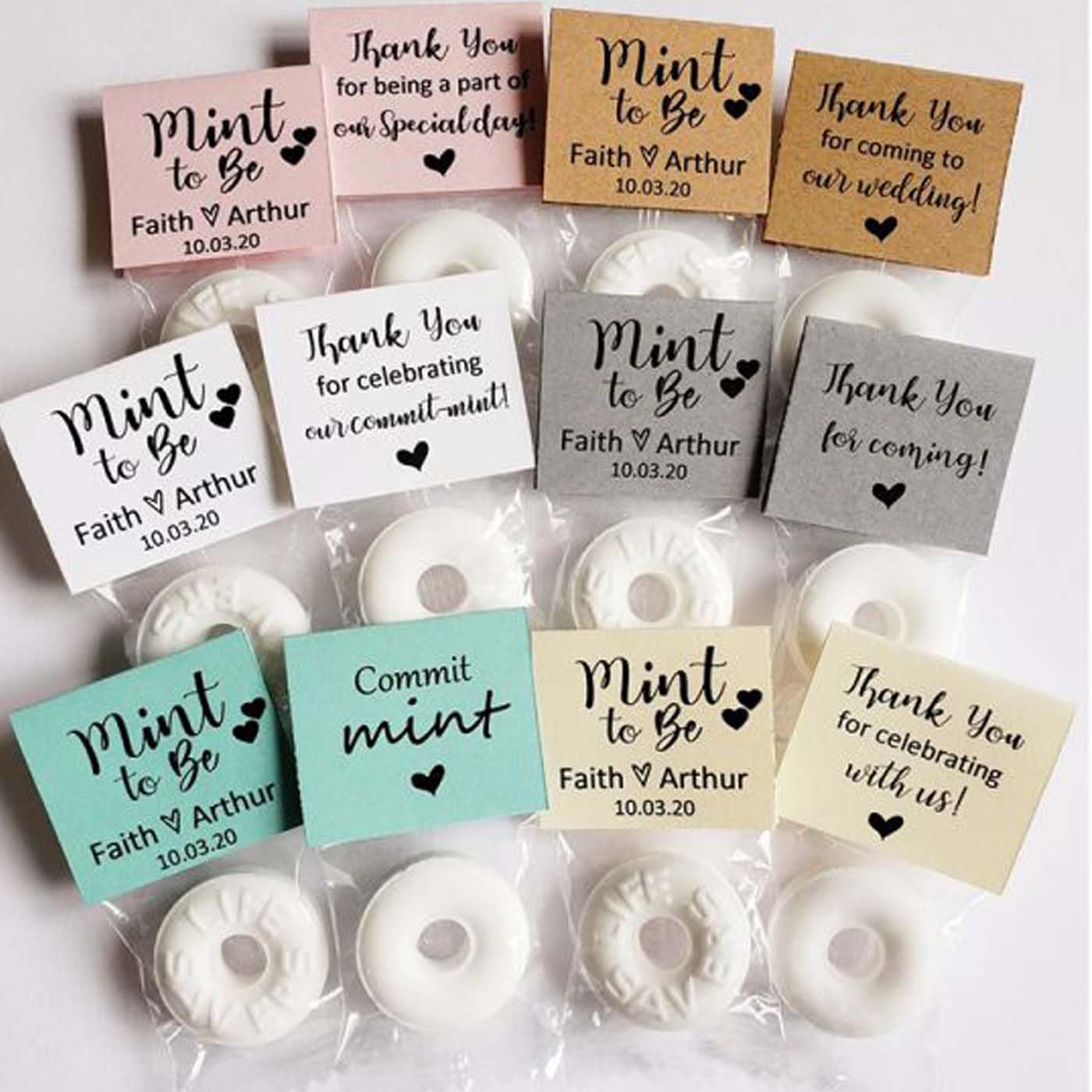 Breath Mints Wedding Favors Wedding Mint Tins | Sweetly Wrapped