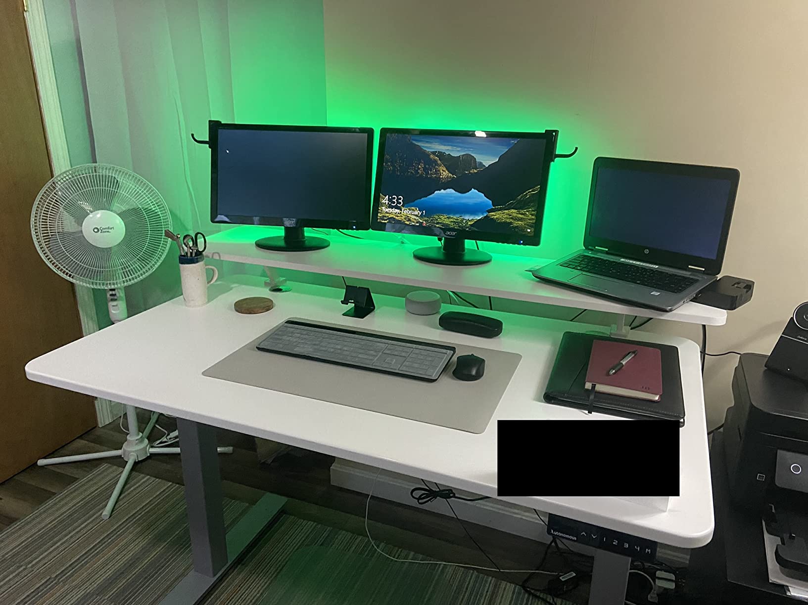 $19/mo - Finance Stand Steady 55 Inch Clamp On Desk Shelf | Large ...