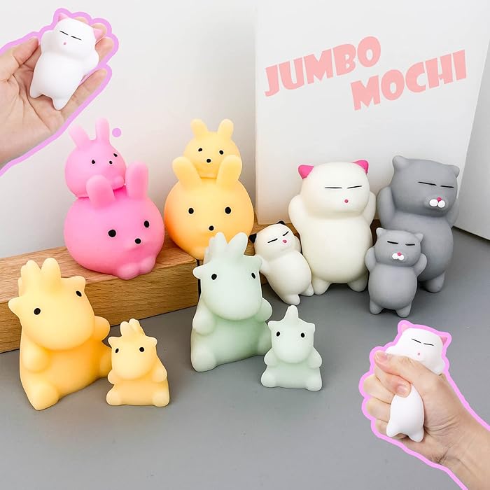 Buy Squishies Mochi Squishy Toy 12Pcs Jumbo & Mini, Giant Squishy for ...