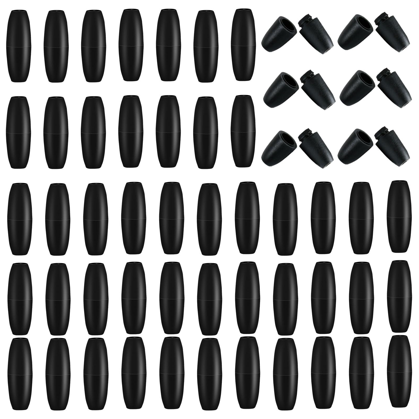 Amazon.com: Elesunory 200 Sets Clasp Bead Barrel Connectors, Breakaway ...