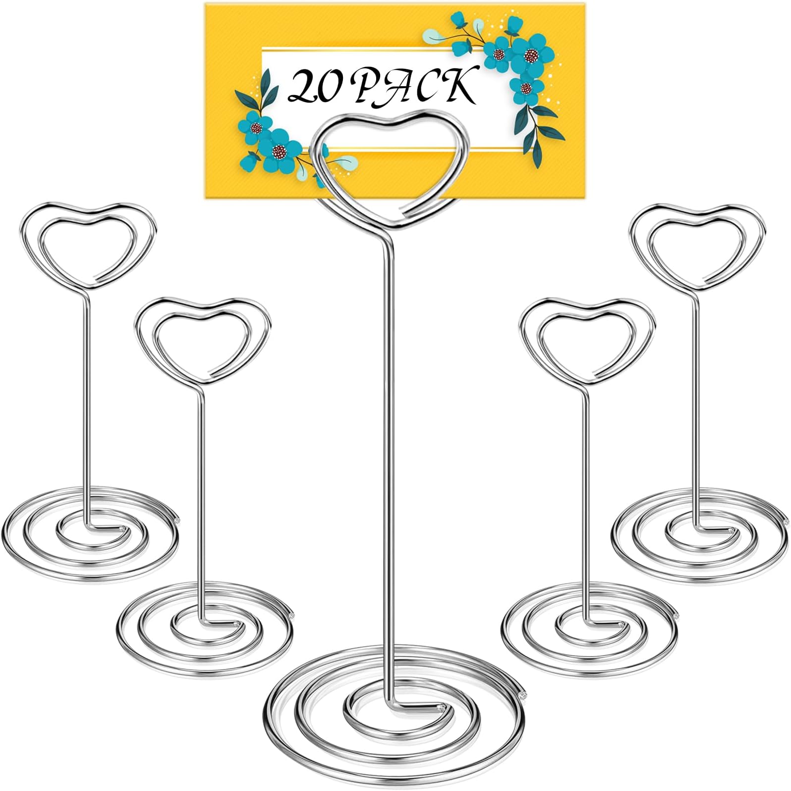 HomWanna Table Number Holders 10Pcs - 8.75 inch Place Card Holder Tall ...