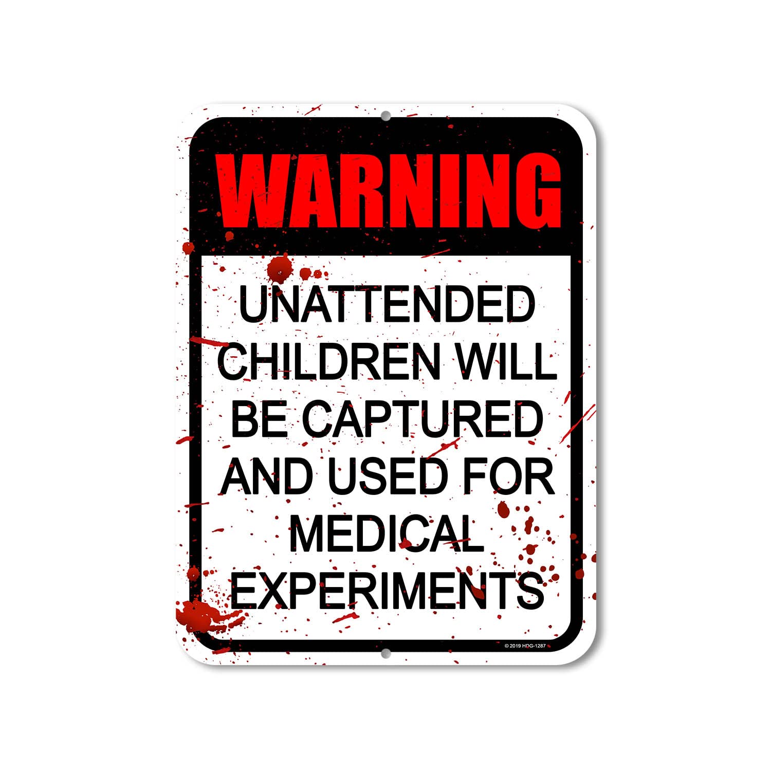 Amazon.com: Honey Dew Gifts Funny Signs, Warning Unattended Children ...