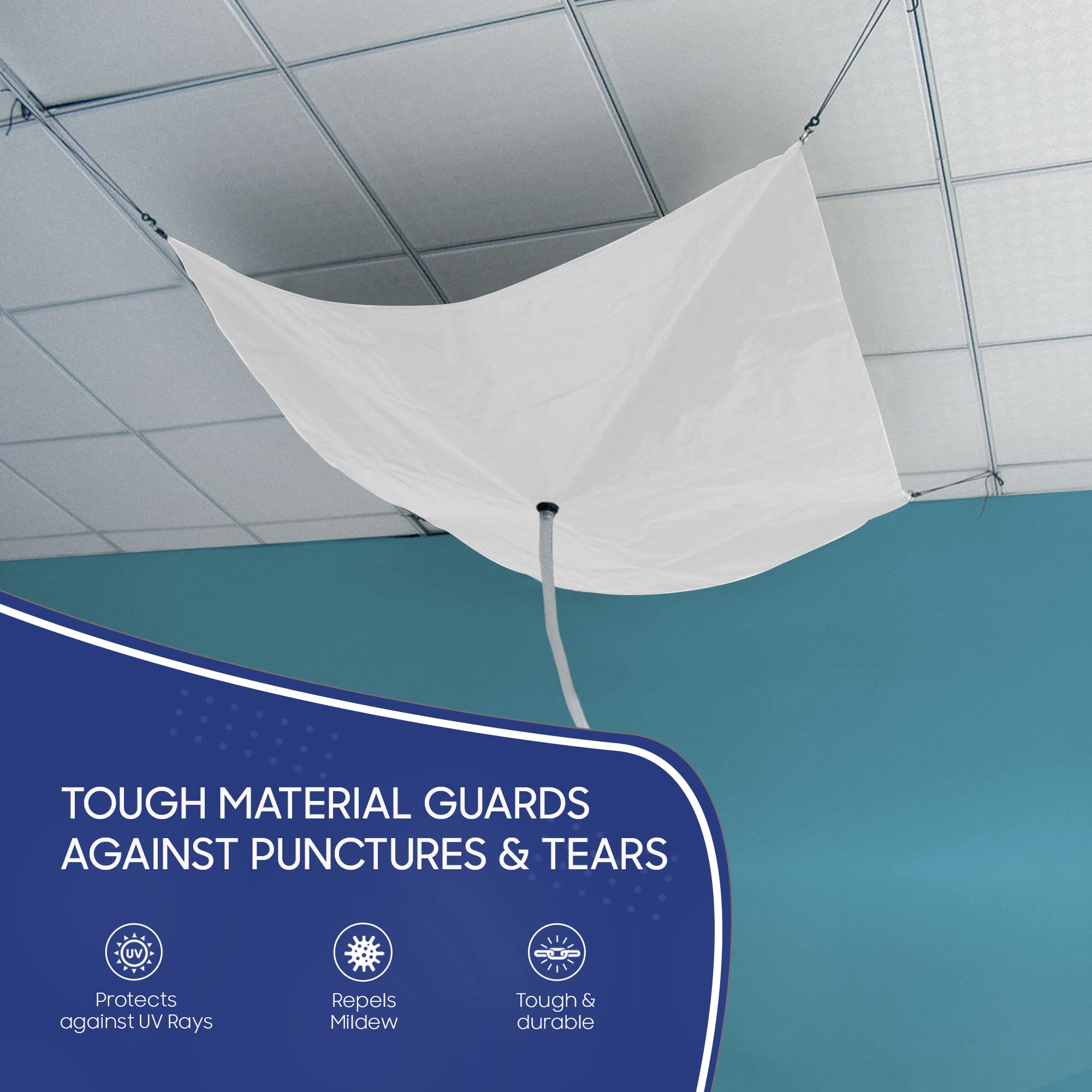 Snapklik.com : Tarps Now Ceiling Leak Drainage Tarp (5 X 10)