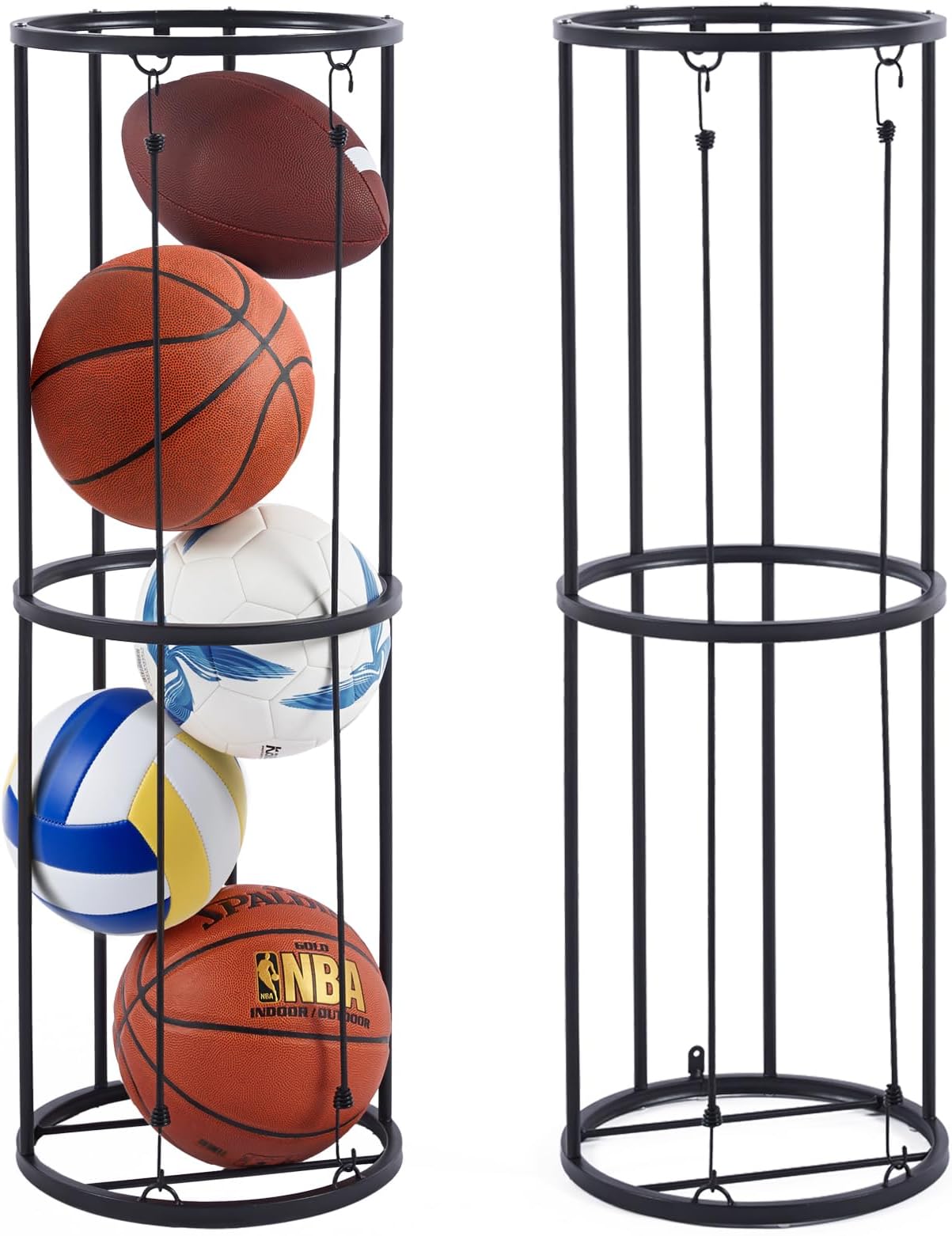 Amazon.com: Rubbermaid Garage FastTrack Vertical Ball Rack, Satin ...