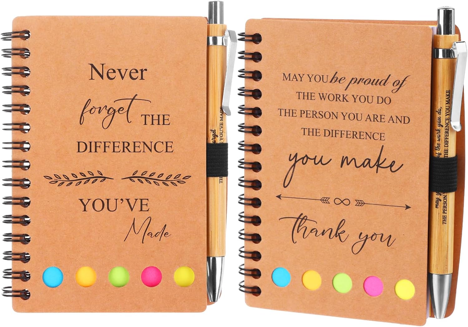 4 Pcs Thank You Appreciation Gift Inspirational Notebook Thank You ...