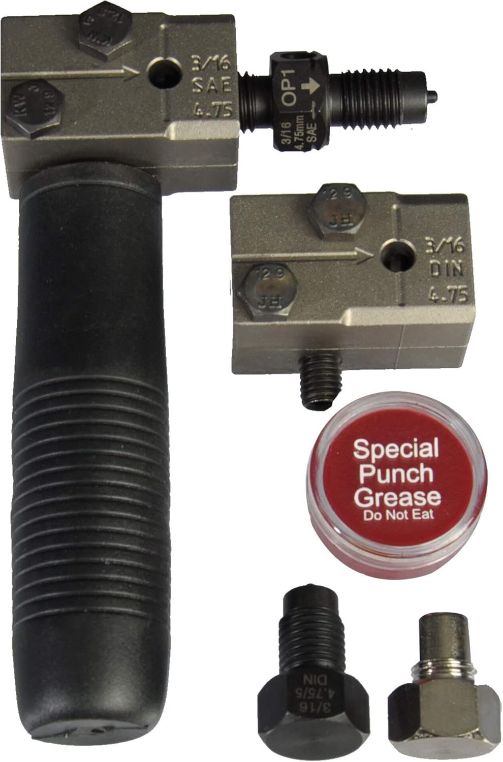 Birsppy Kompakt Profi Leitungs-Bördelgerät DIN SAE 4,75 3/16 für Stahl ...