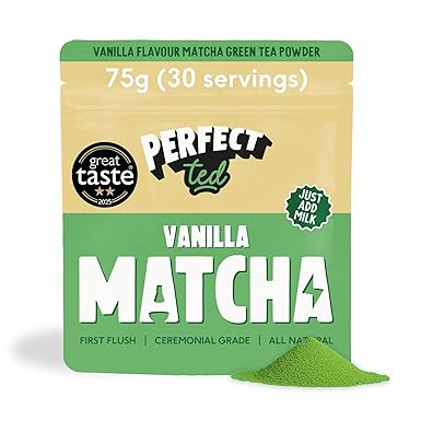 Amazon.com: Perfect Ted Matcha Powder | Vanilla Bean Flavor 75g ...