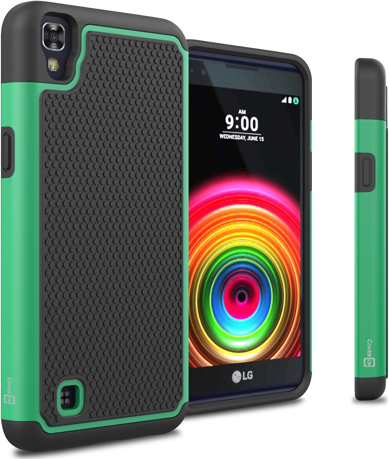 Amazon.com: LG X Power Case, CoverON [HexaGuard Series] Slim Hybrid ...