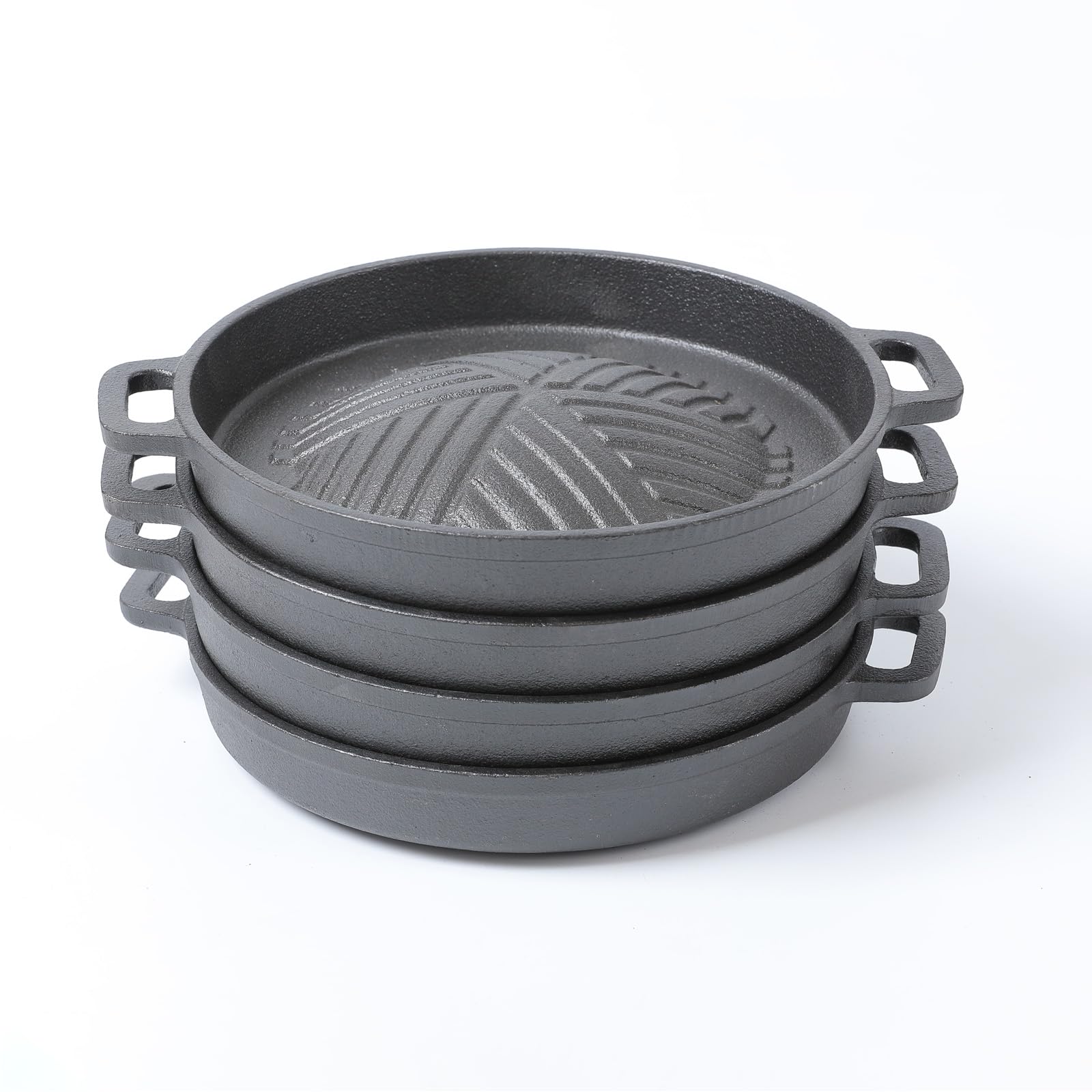 Snapklik.com : Pre Seasoned Yakiniku Plate Cast Iron Portable Mini ...