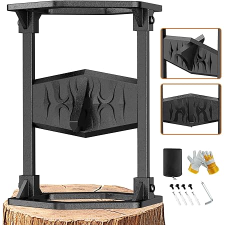 Amazon.com : HANDYGO Wood Kindling Splitter - High Strength Structural ...
