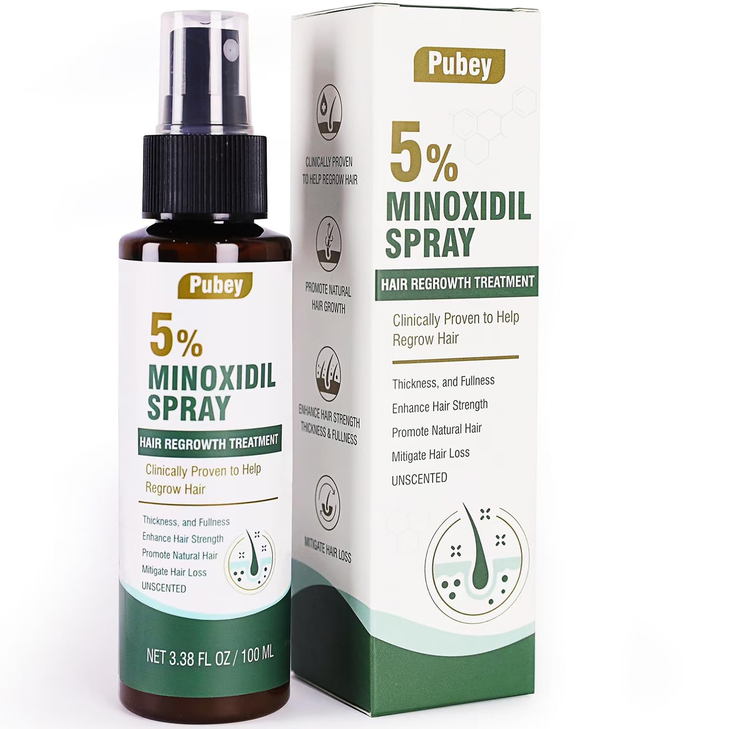 Amazon.com : Pugbey 5% Minoxidil for Men, Minoxidil Spray for Women ...