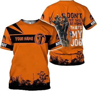 BOZENTIM Personalized Arborist Shirt, Arborist Tree Climber Shirts ...