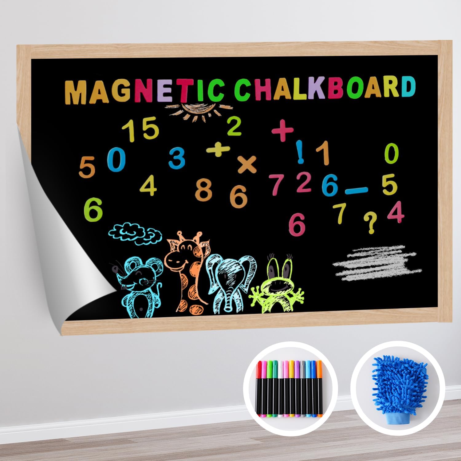 Amazon.com : Magnetic Chalkboard Contact Paper, 79 x 18 Inch Self ...