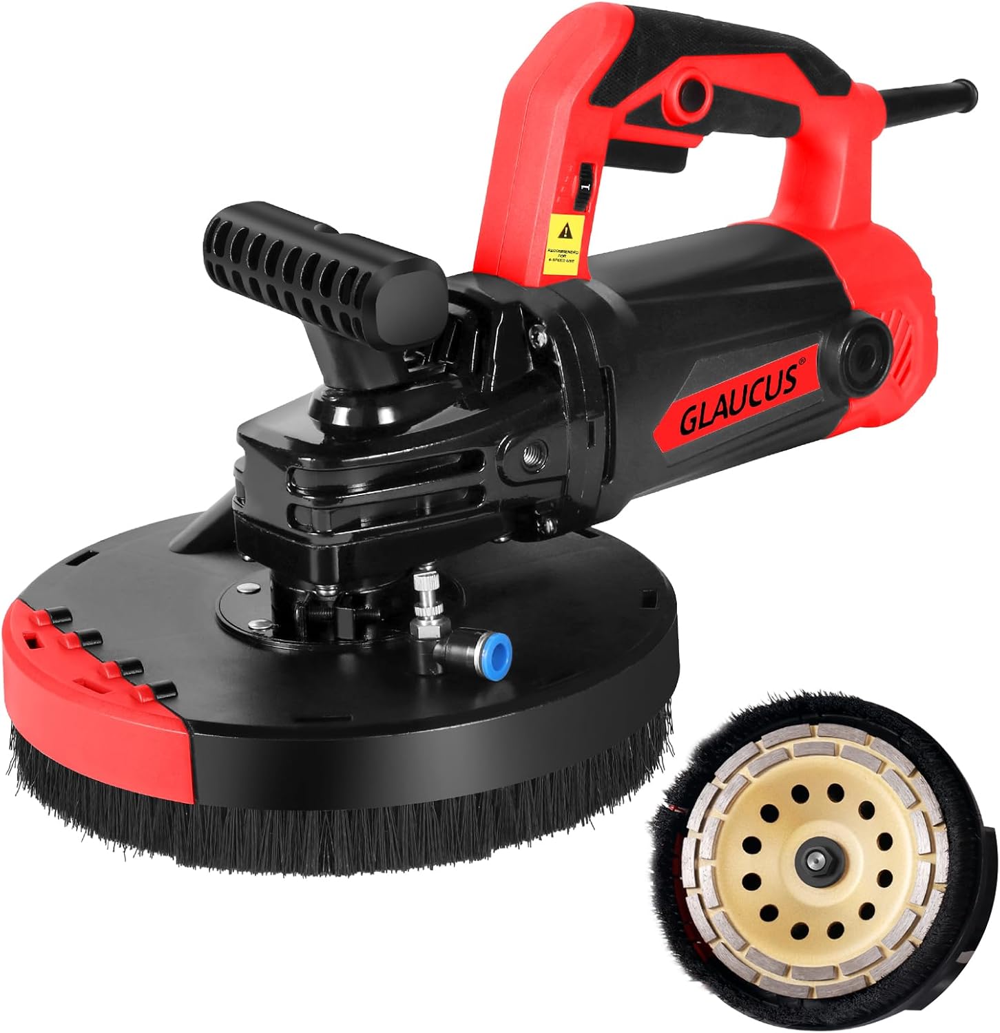 GLAUCUS® 7-Inch Concrete Surface Grinder, Angle Grinder Kit with Dust ...
