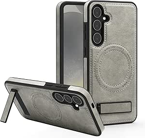 Amazon.com: Lunivop for Samsung Galaxy s25 Case Leather [Compatible with Magsafe Wireless ...