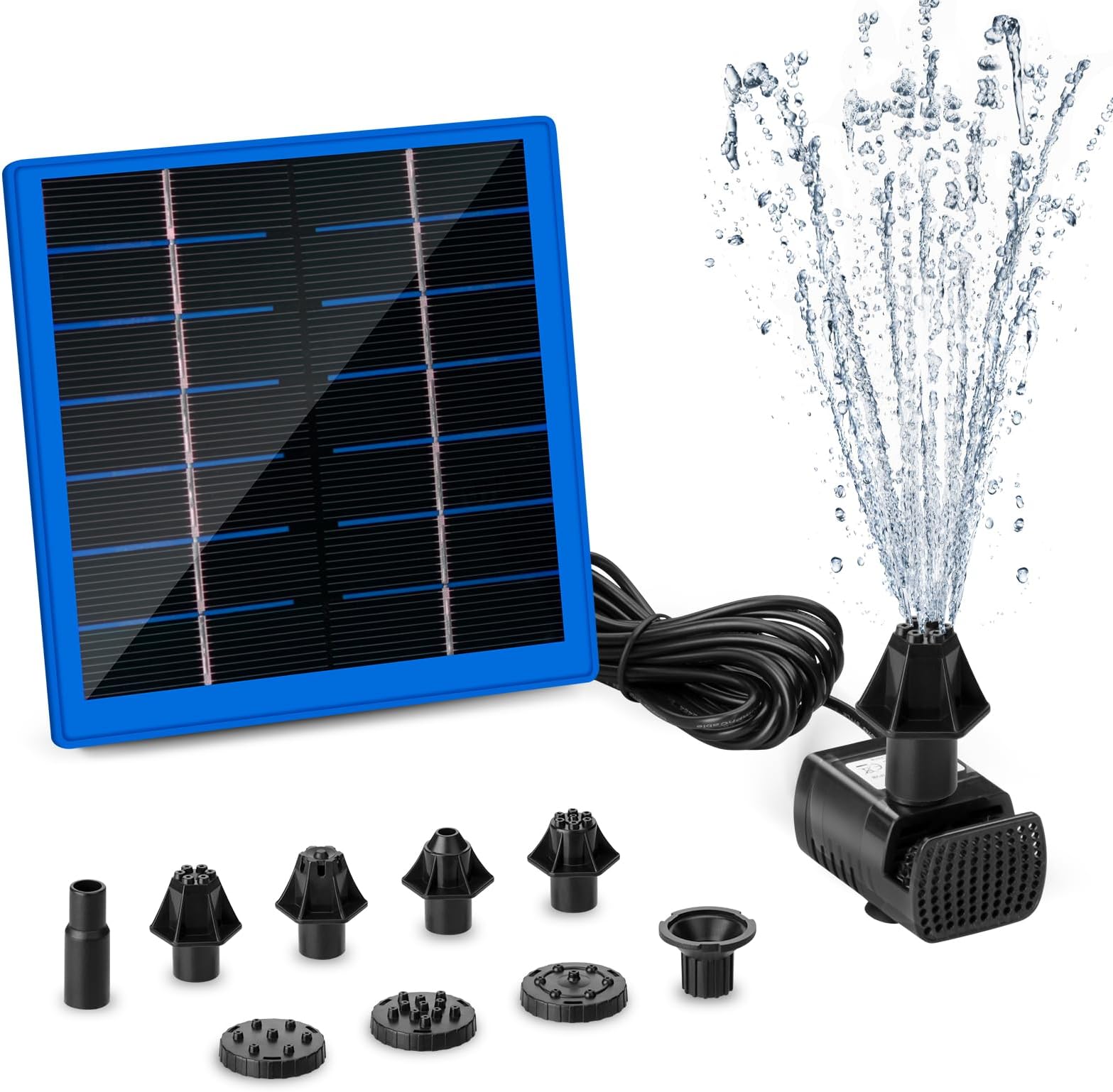Amazon.com: DIY Solar Water Pump Kit, 2.5W Solar Water Fountain Pump ...