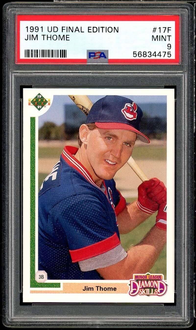 Amazon.com: Jim Thome Rookie Card 1991 Upper Deck Final Edition #17F ...