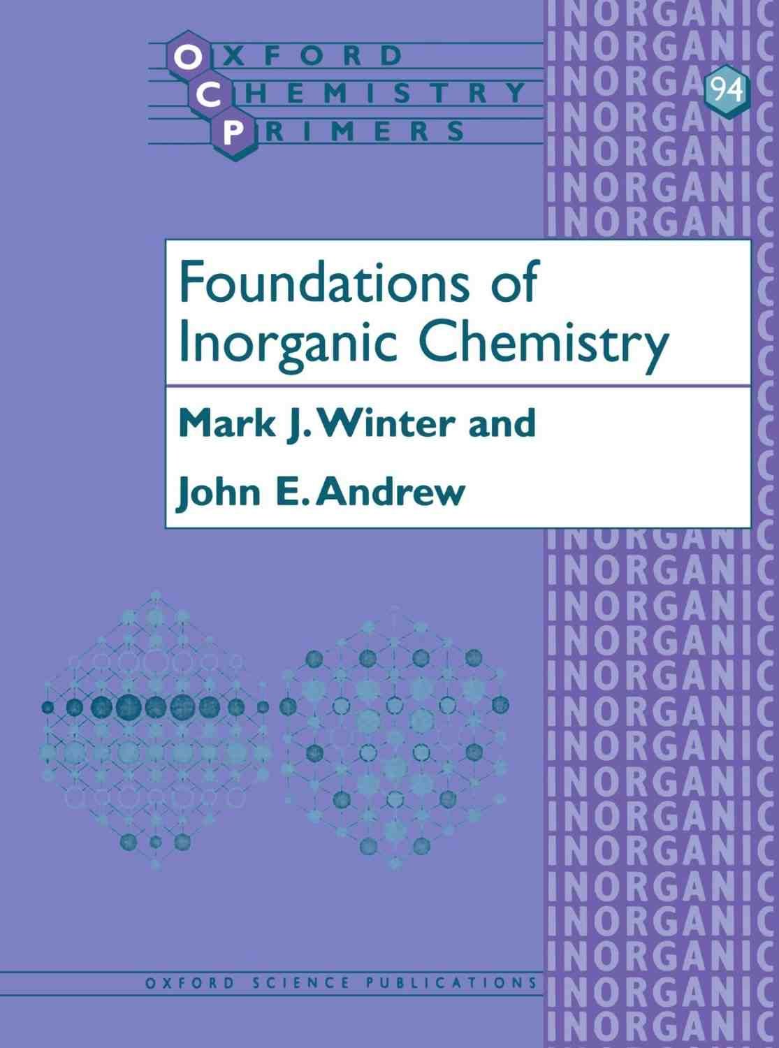 Amazon.com: Foundations of Inorganic Chemistry (Oxford Chemistry ...