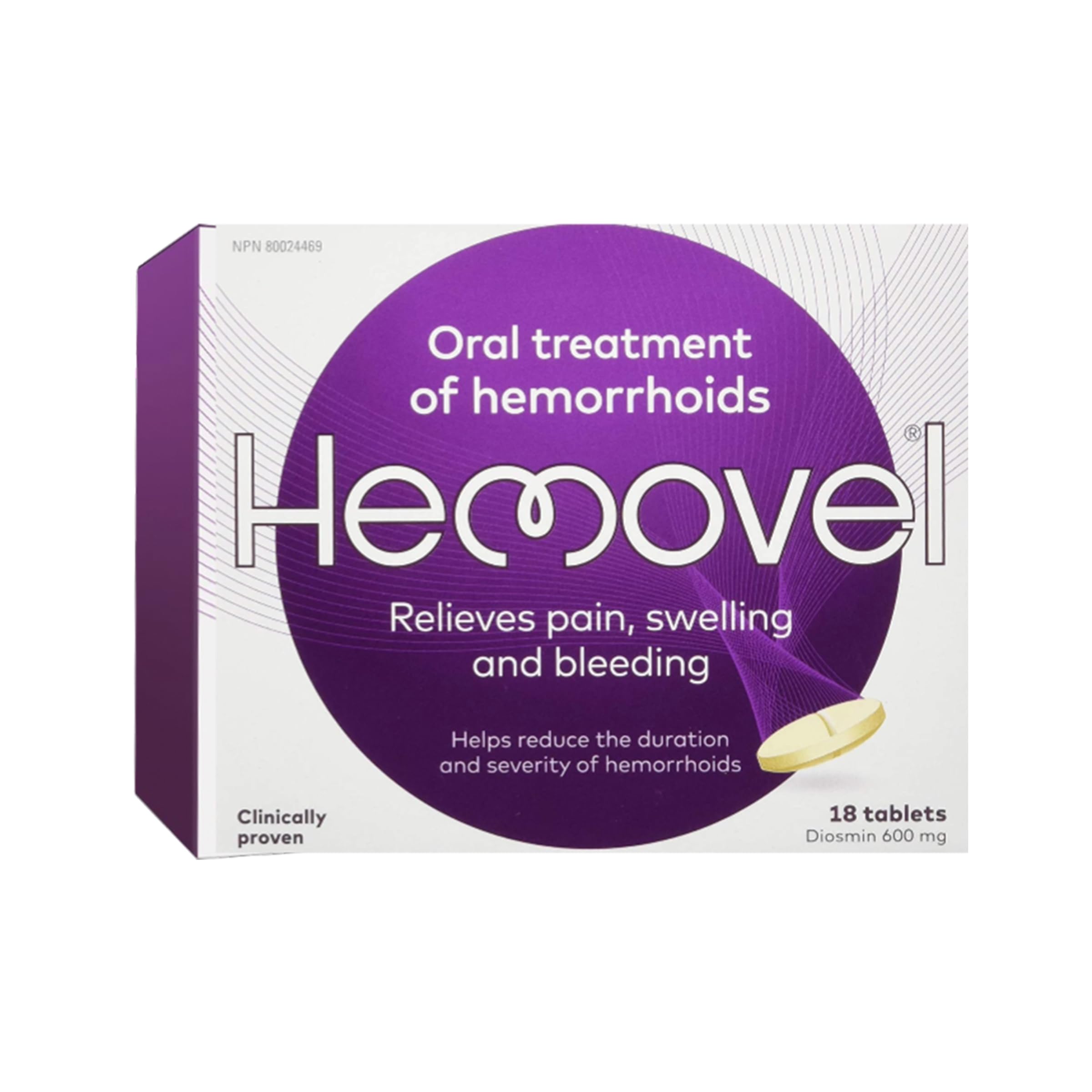 Hemovel Hemorrhoidal Oral Treatment - Clinically Proven, Mess-Free ...