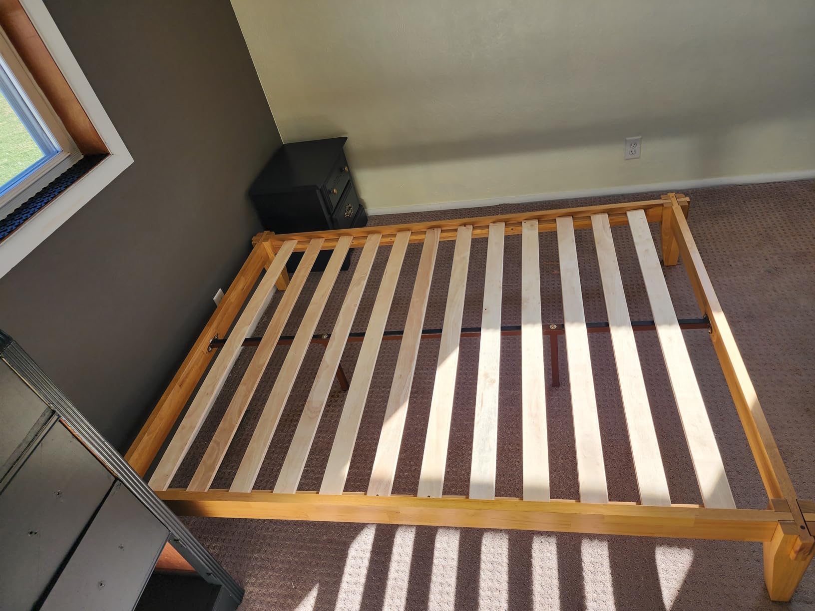 $30/mo - Finance Bme Chalipa 14” Solid Wood Bed Frames - Wood Platform ...