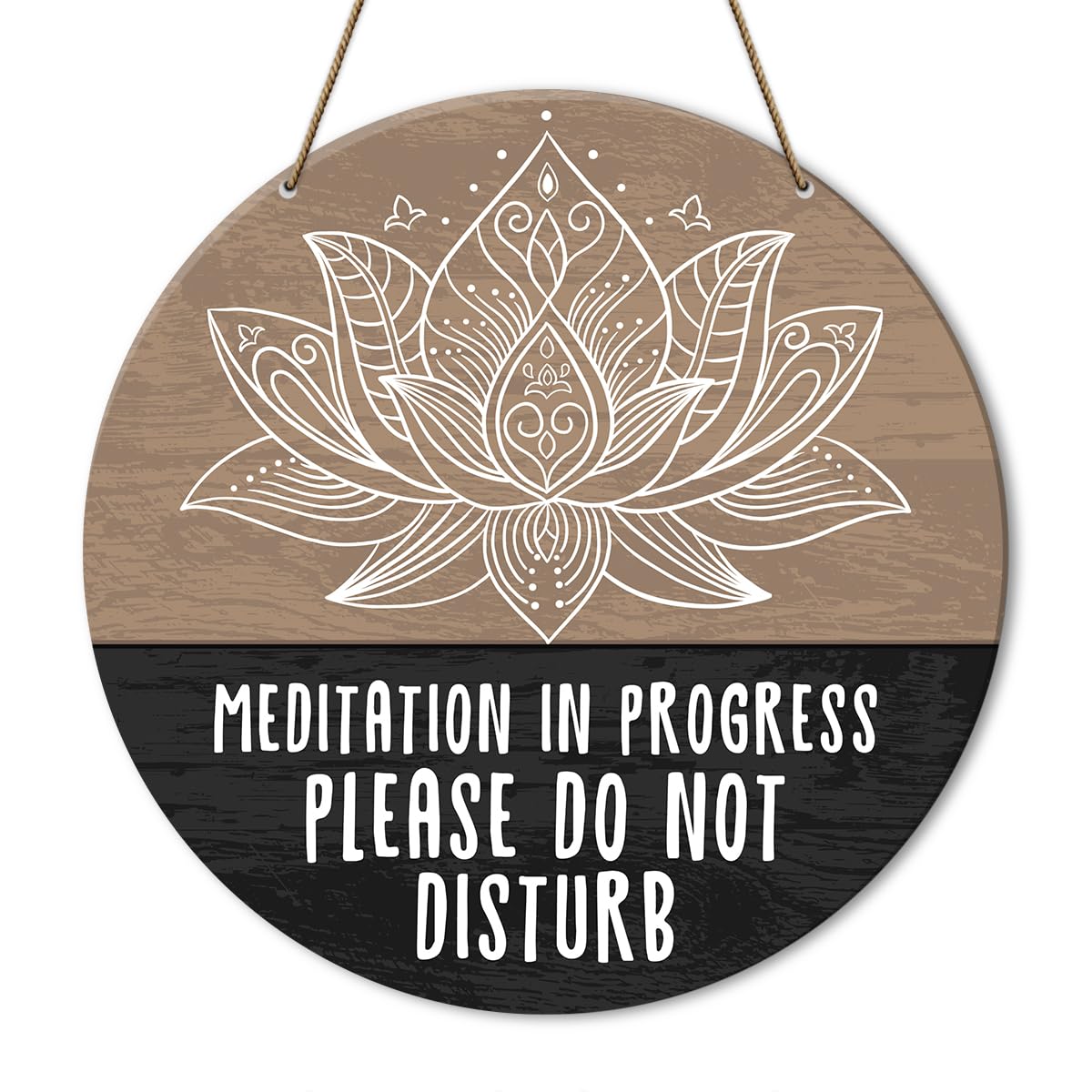Amazon.com: Meditation Room Decor Sign, Yoga Studio Wall Decoration ...
