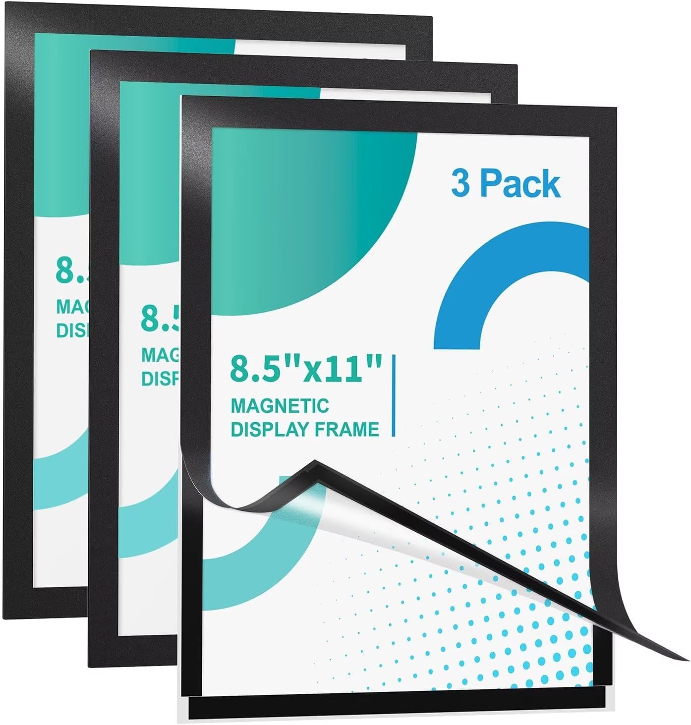 Amazon.com: Magnetic Sign Holder, 8 1/2”×11” 20 Pack, Rigid Magnetic ...