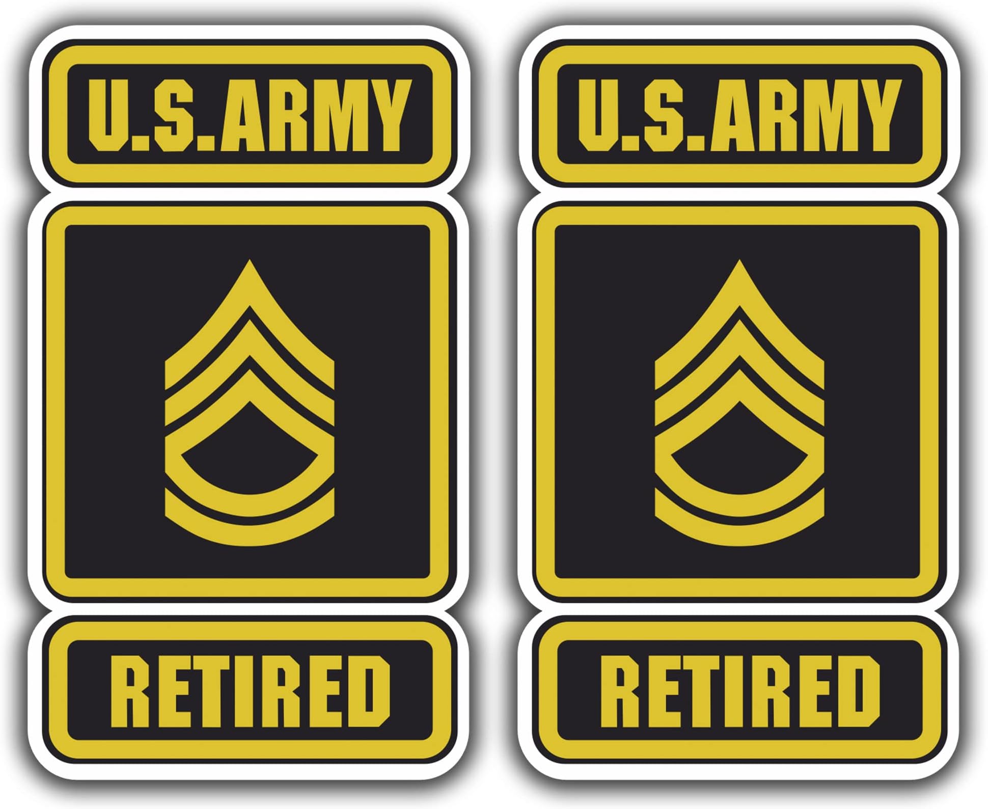 Amazon.com - Edward & Co Sticker U.S Army Enlisted Ranks Decal United ...