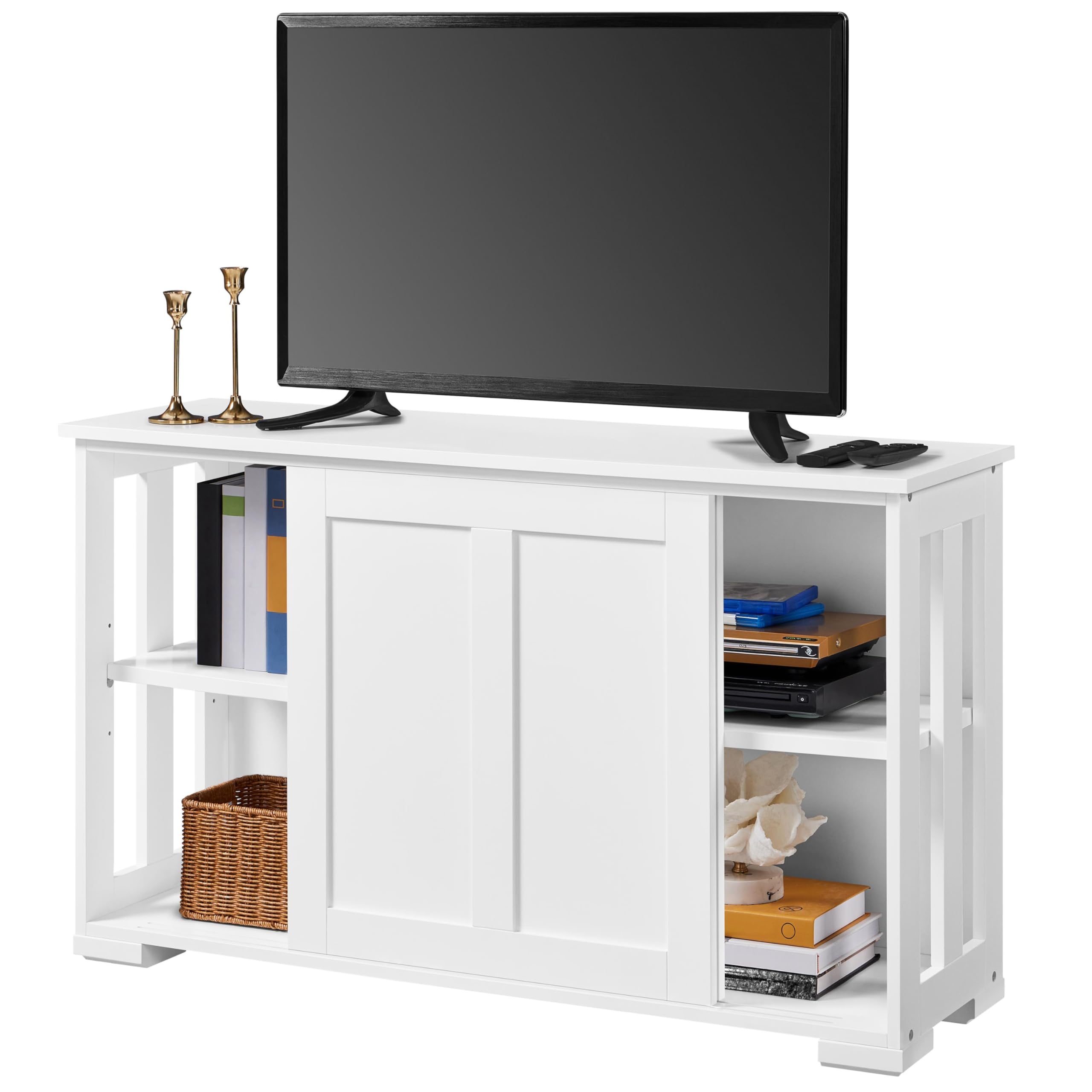 Amazon.com - Yaheetech TV Stand for TV up to 45 in, TV Cabinet with ...