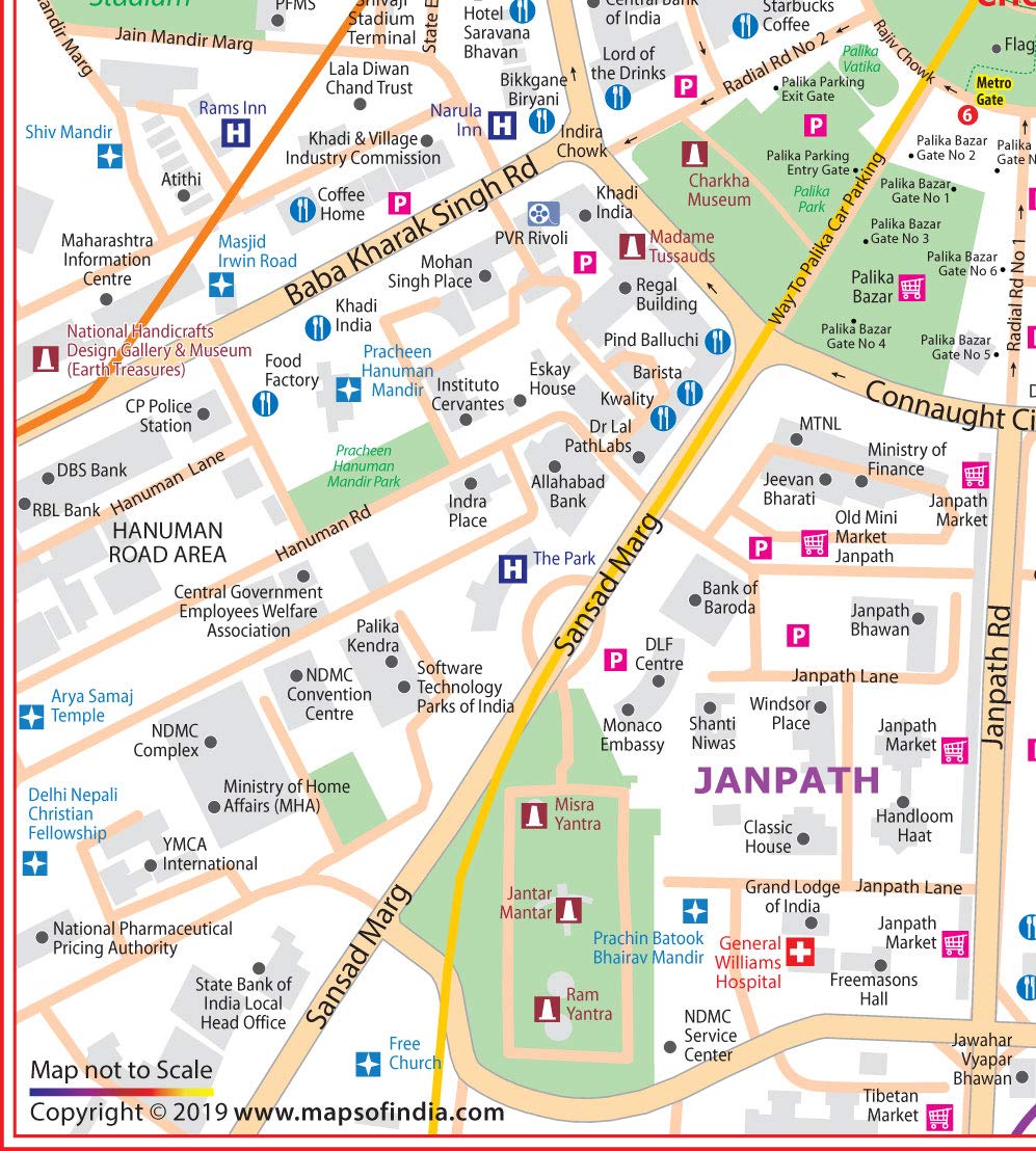 Connaught Place Map