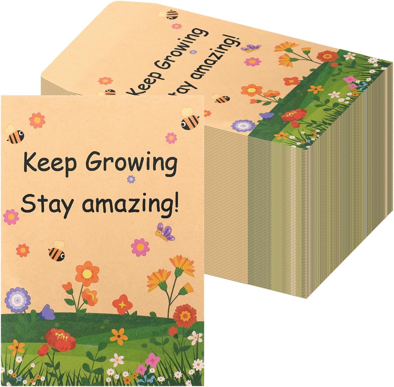 Gifts for Students from Teachers, 100 Pcs Wildflower Seed Packets, Seed ...