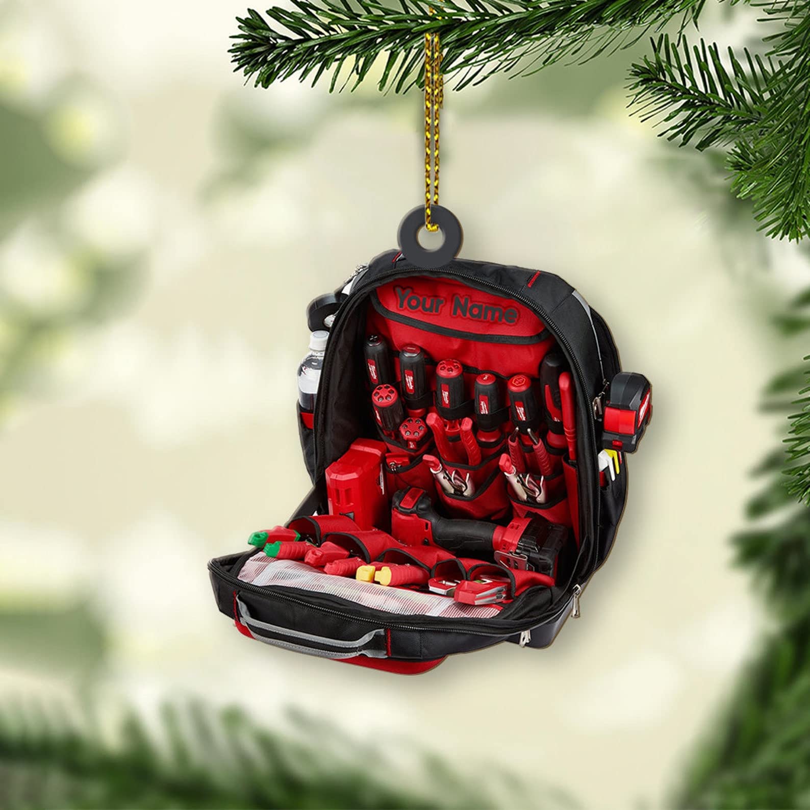 Amazon.com: Artparel Personalized Electrician Ornament, Electrician ...