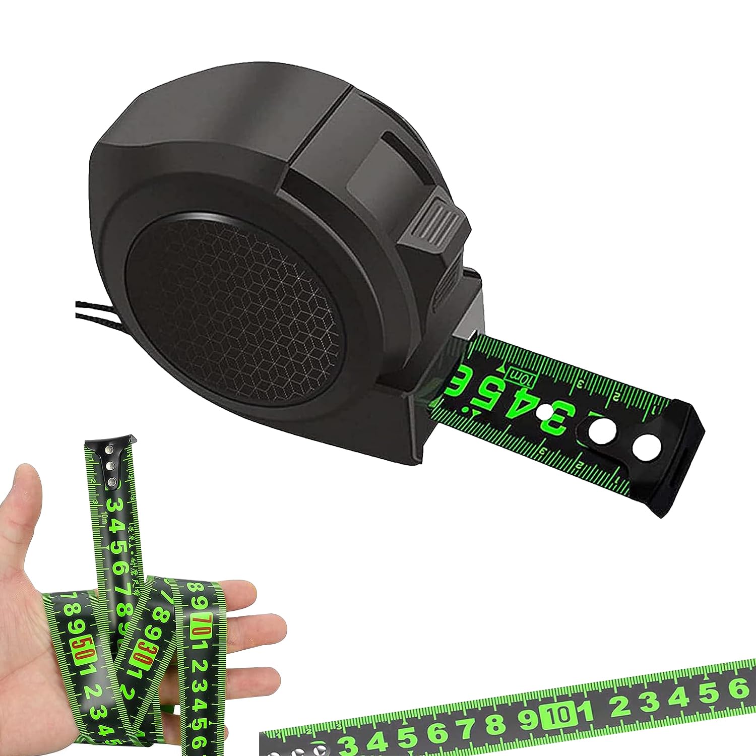 Fluorescent Tape Measure, Dark Night Fluorescent 5M Precision Measuring ...