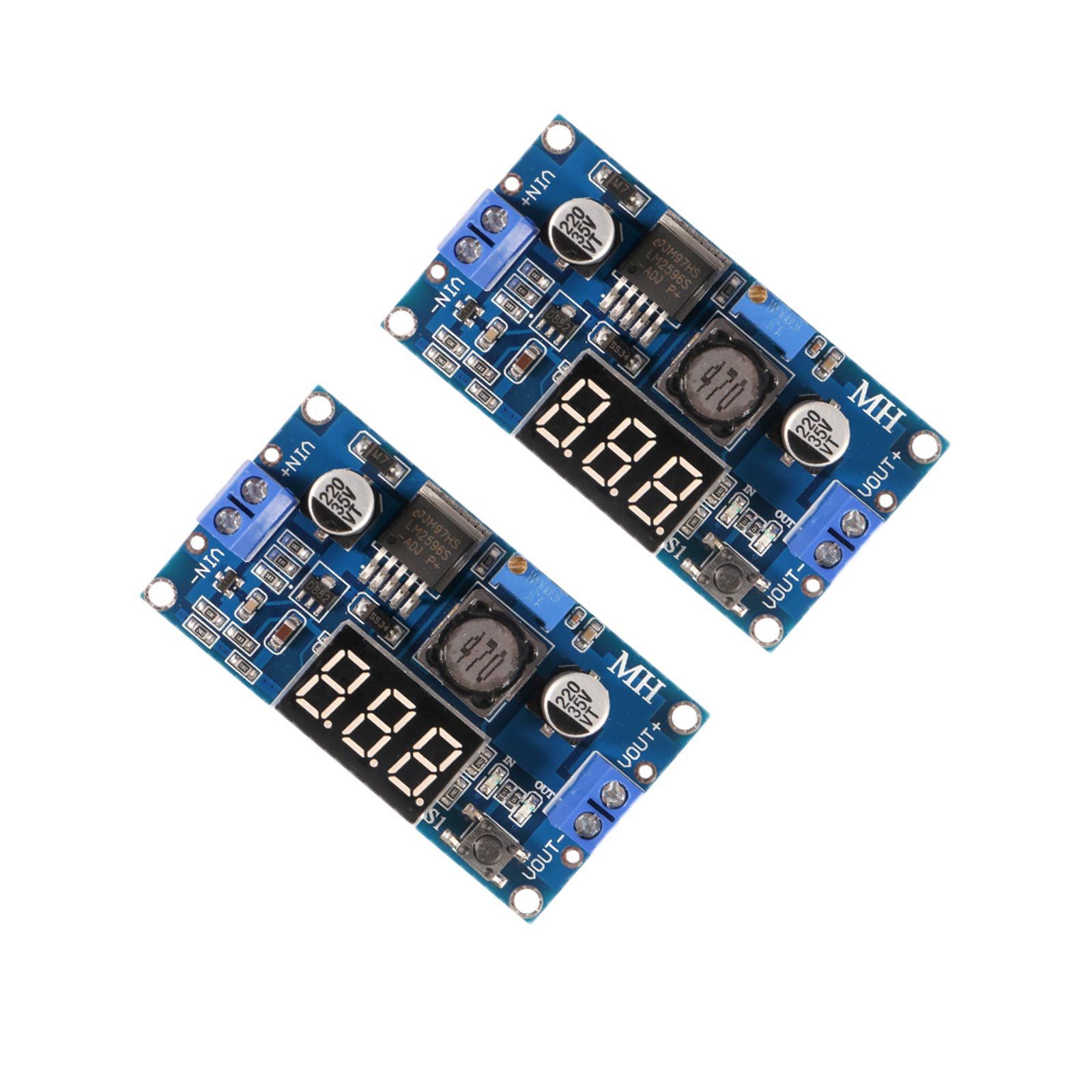 Amazon.com: 2Pack LM2596 Step Down Module with LED Display, Adjustable ...
