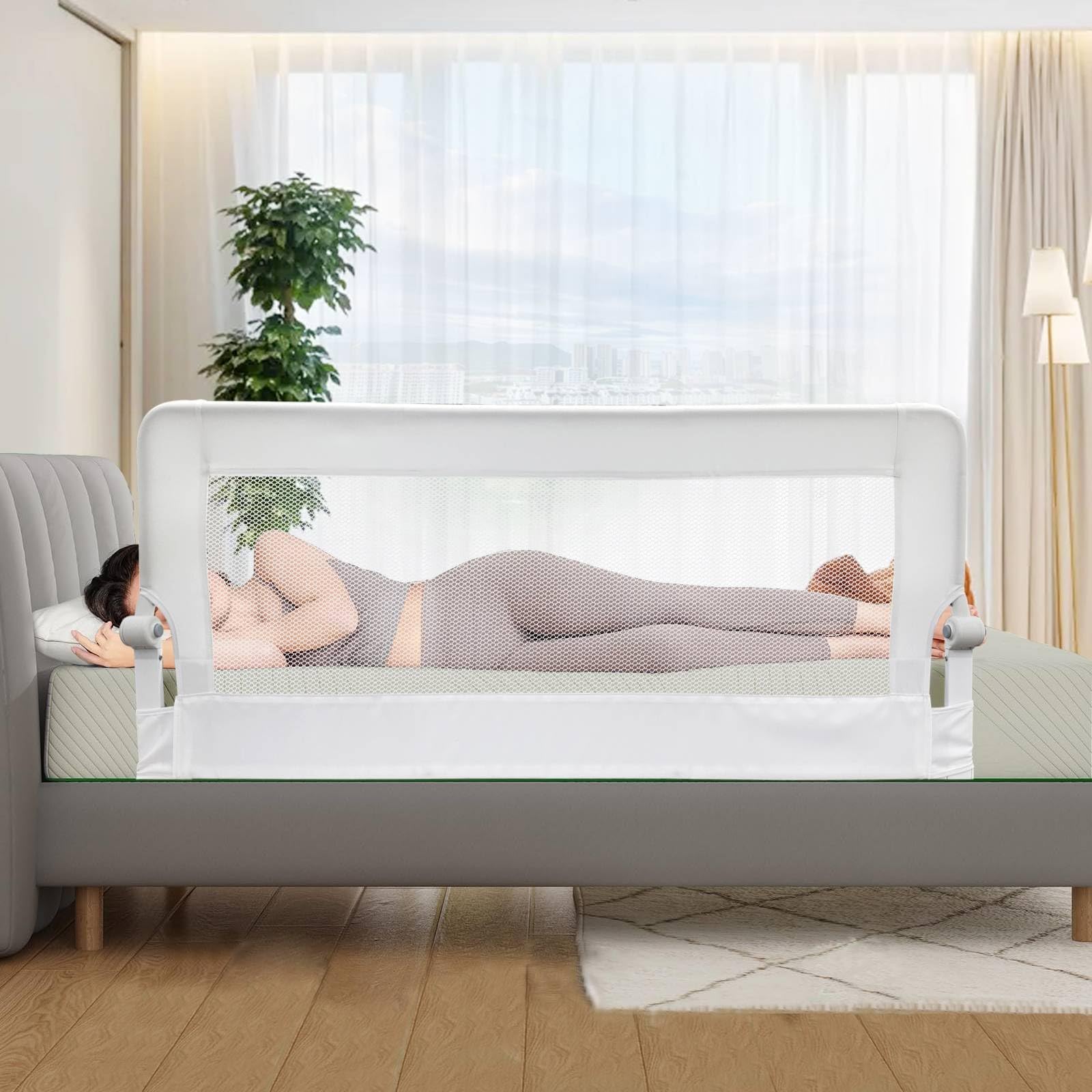 Amazon.com : Regalo Swing Down Bed Rail Guard, with Reinforced Anchor ...