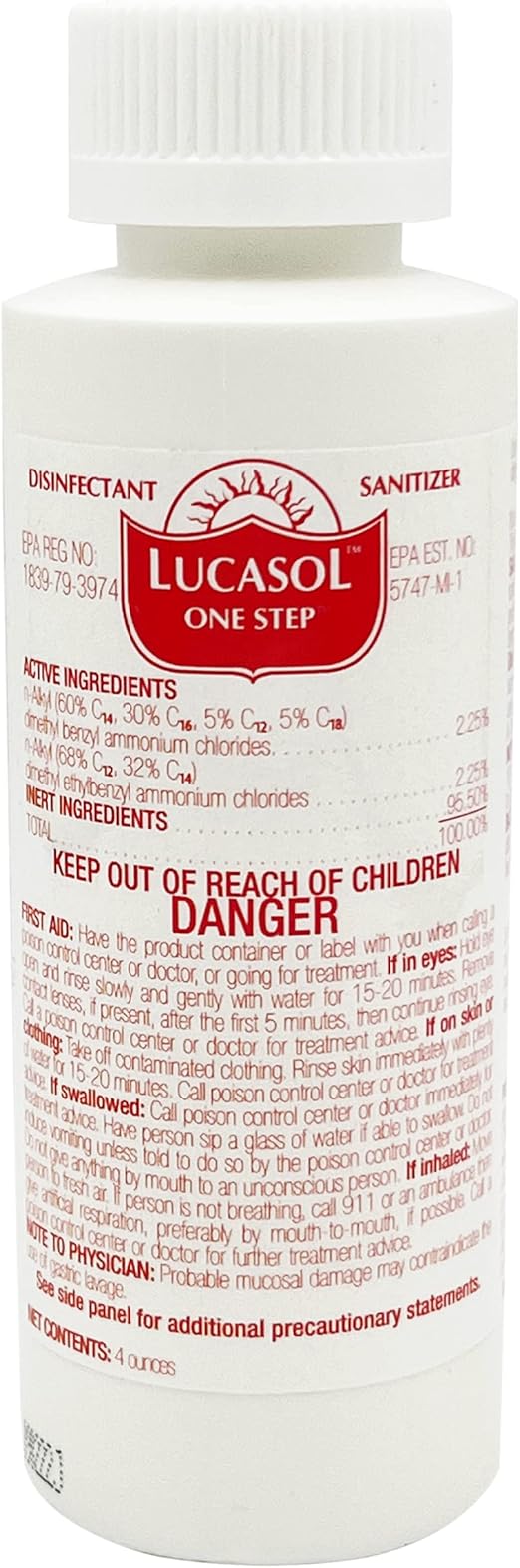 Amazon.com: Lucasol One Step Disinfectant, All Purpose Cleaner ...