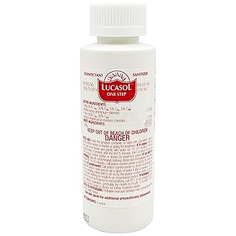 Amazon.com: Lucasol One Step Disinfectant, 4 Ounce Disinfectant, All ...