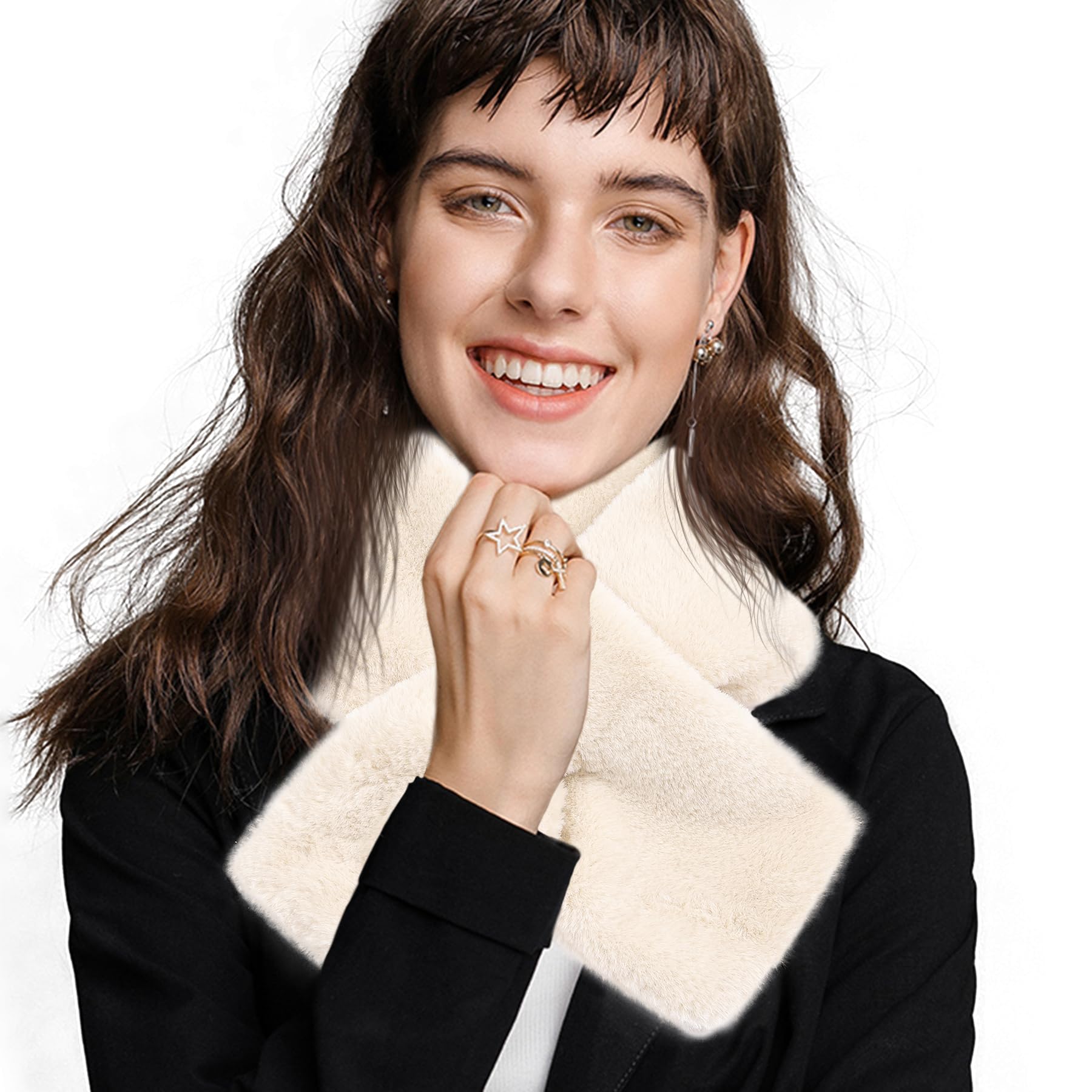 Amazon.com: Qincycle Winter Scarf for Women, Thick Collar Scarves for ...