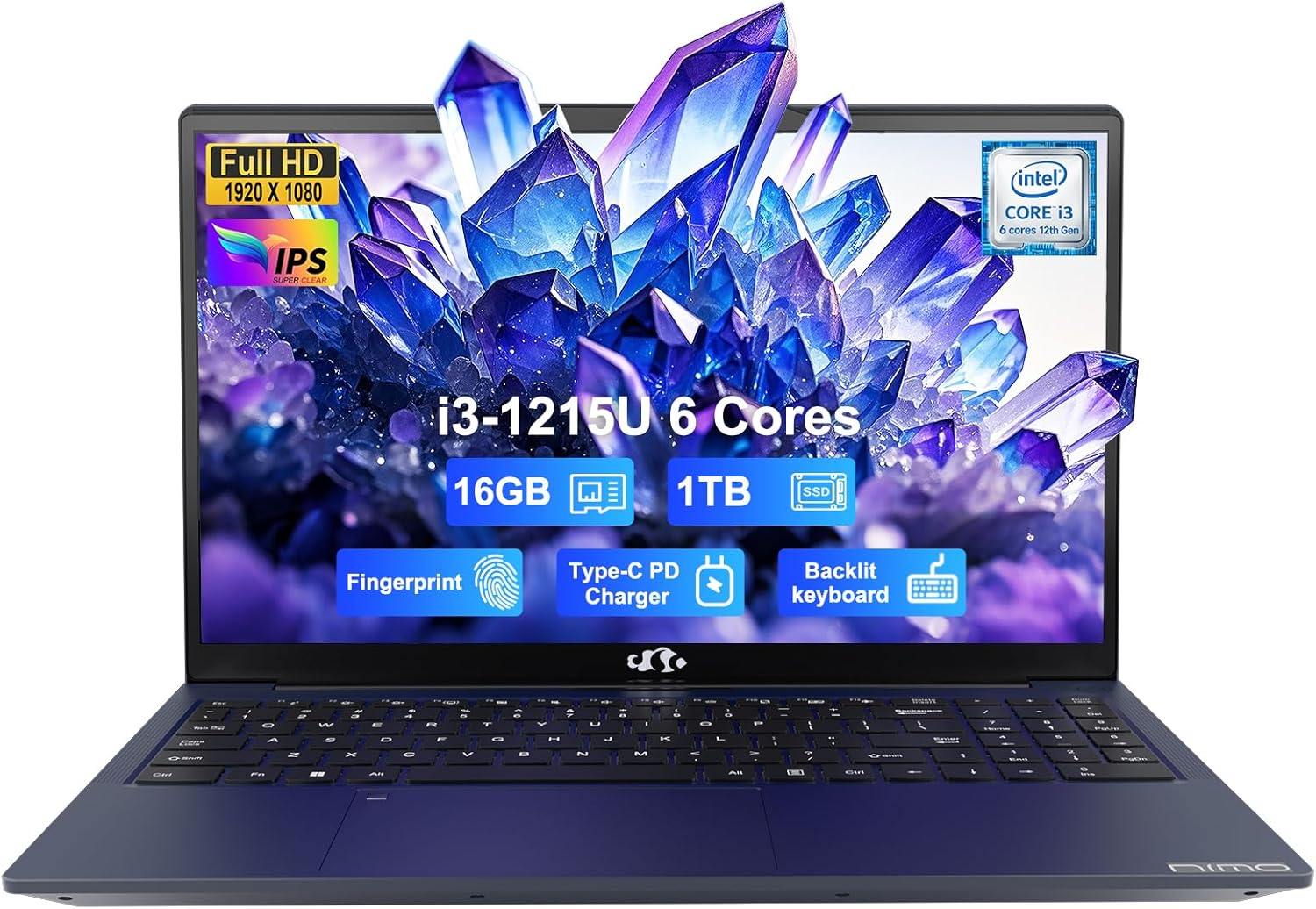 Amazon.com: NIMO 15.6" IPS FHD-Business-Laptop, Intel 6 Core i3-1215U ...