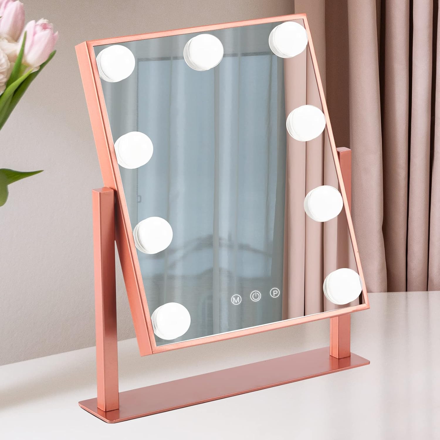 BWLLNI Vanity Mirror with Lights, Hollywood Mirror Lighted Makeup ...