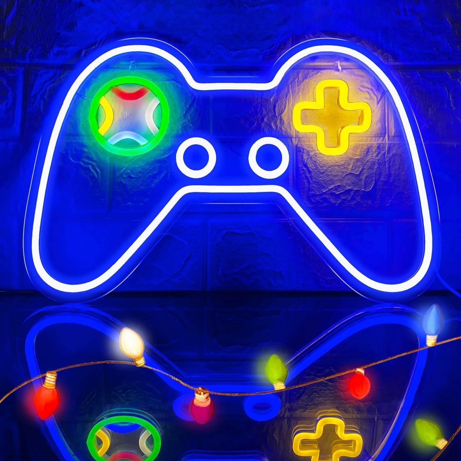 Amazon.com : Larger Game Controller Neon Sign, Acrylic Board Neon Sign ...