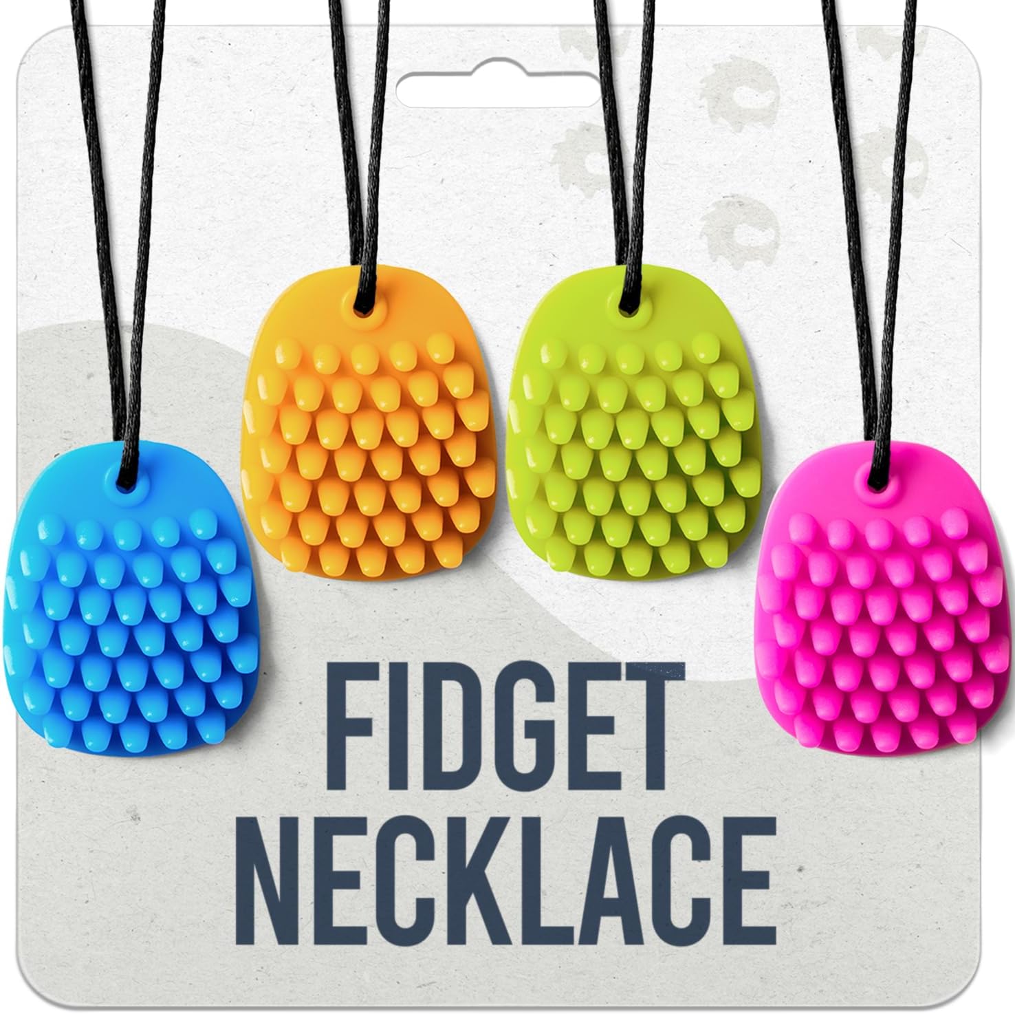 Amazon.com: Sensory Chew Necklace for Kids and Adults, 5 Pack Silicone ...