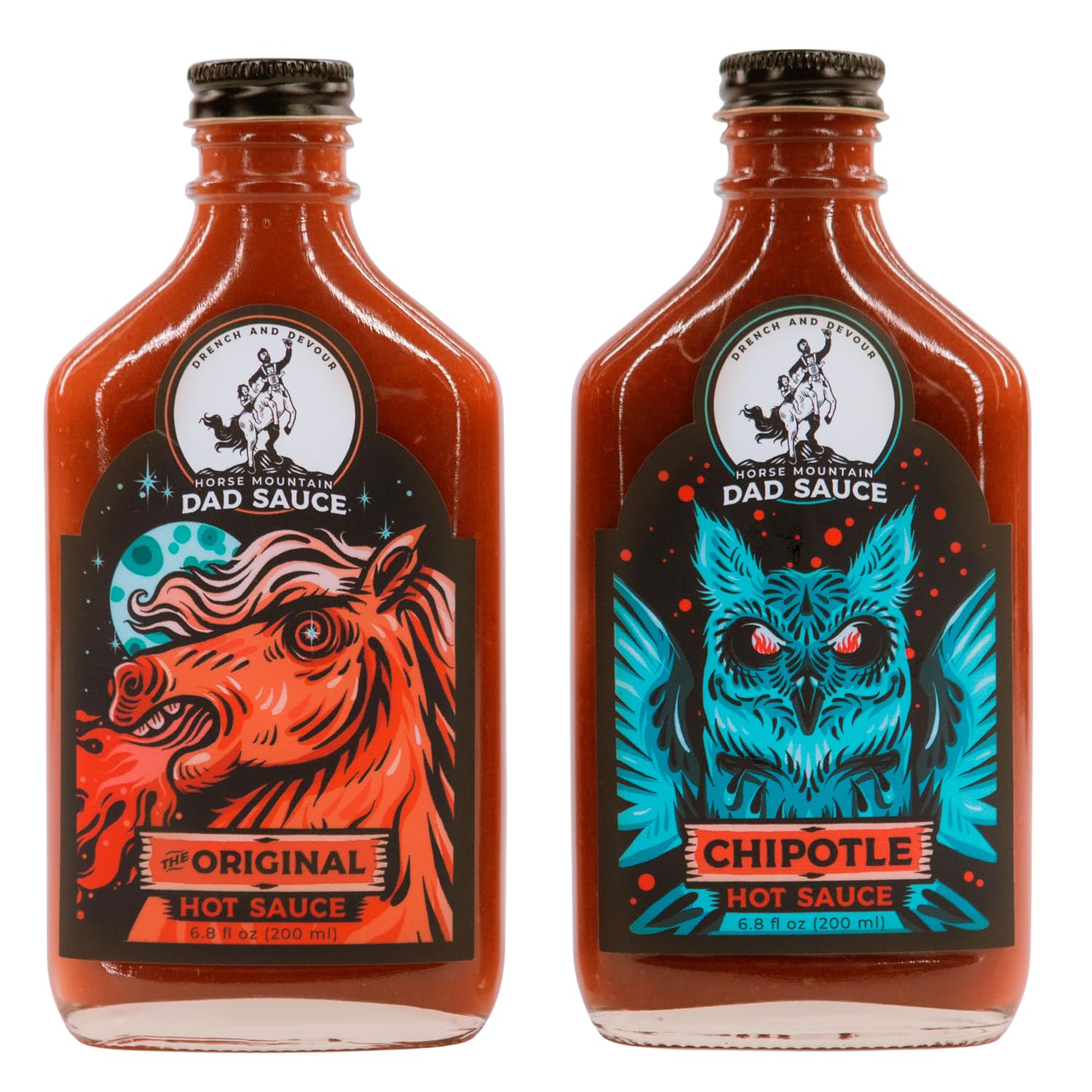 Amazon.com : Horse Mountain Dad Sauce | Original + Chipotle Hot Sauce ...