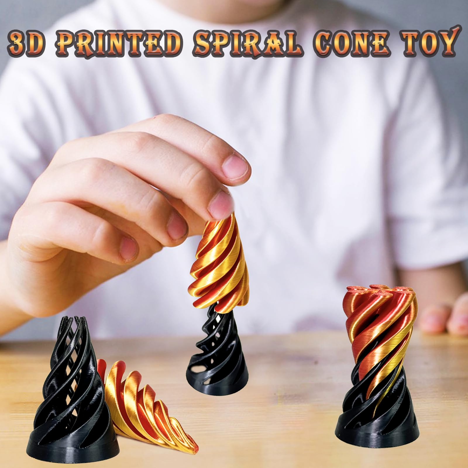 STL Free GWAWG Impossible Cone,Spiral Cone Fidget Toy,3D Printed Spiral ...