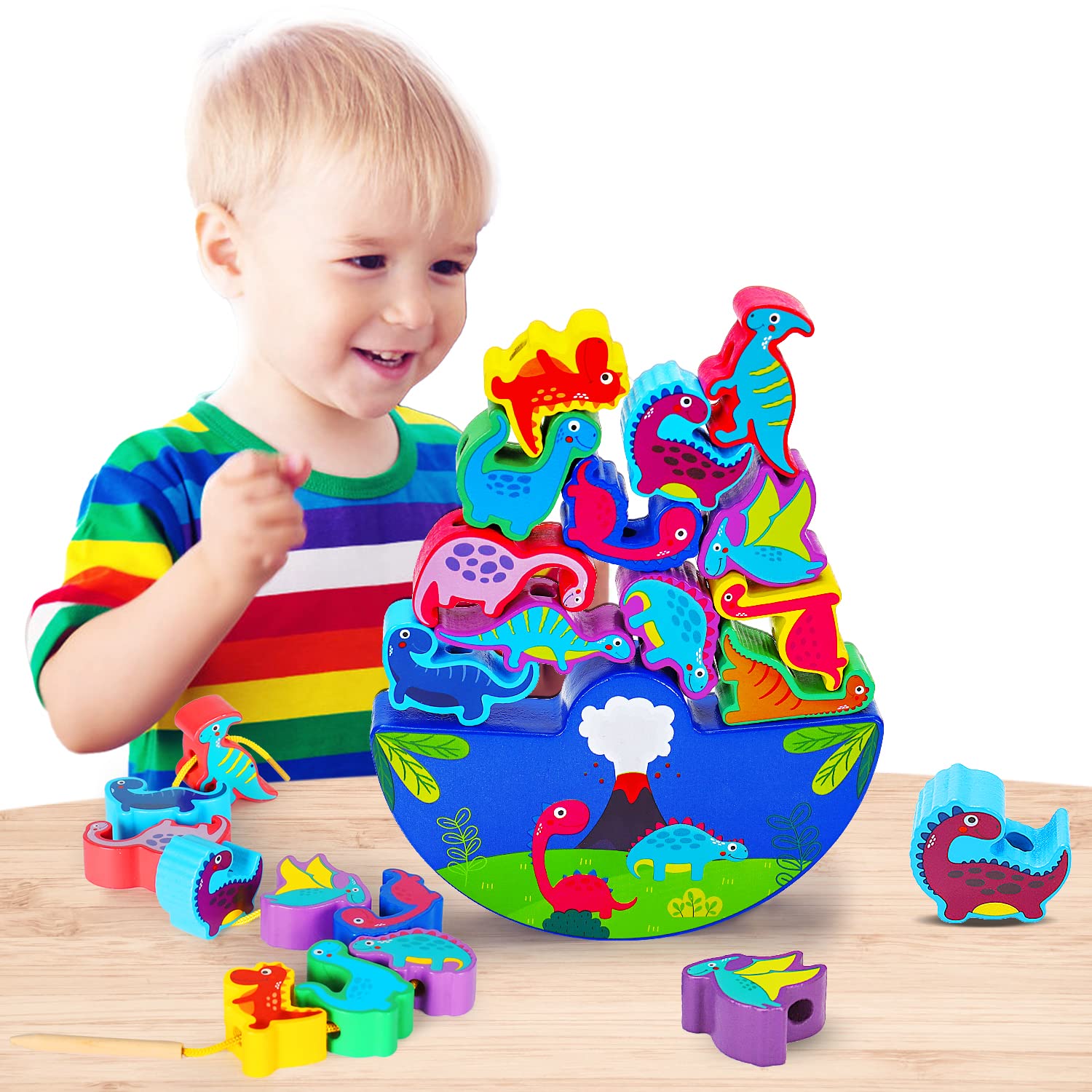Amazon.com: Wooden Stacking Dinosaur Toys for Kids 3-5 - Dino Lacing Beads for Toddlers 1-3 - STEM Building Blocks Montessori Toys for 2 3 4 5 6 7 Year Old Boys Girls Gifts Toddler Activities Games Ages 2-4 : Toys & Games amazon-com-wooden-stacking-dinosaur-toys-for-kids-3-5-dino-lacing-beads-for-toddlers-1-3-stem-building-blocks-montessori-toys-for-2-3-4-5-6-7-year-old-boys-girls-gifts-toddler-activities-games-ages-2-4-toys-games