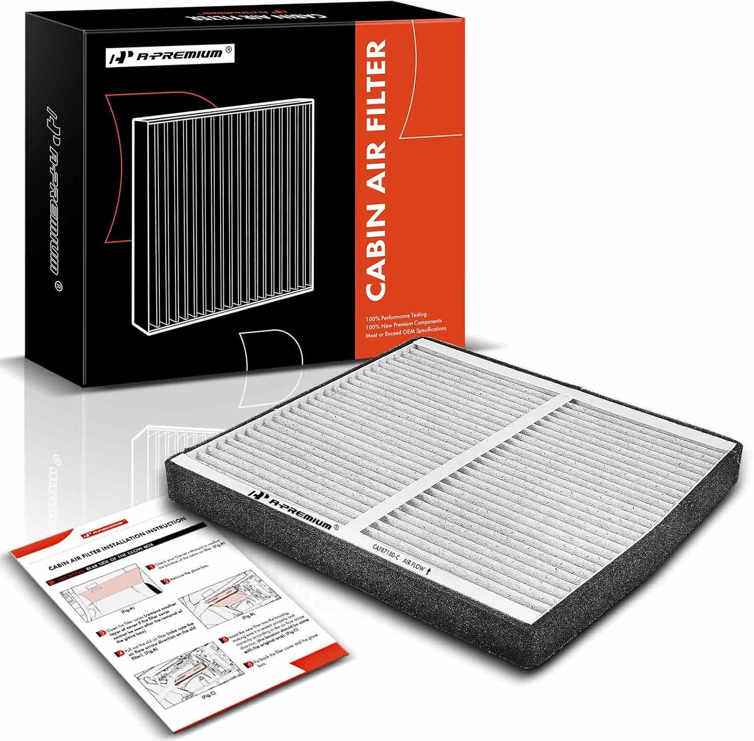Amazon.com: A-Premium Cabin Air Filter with Activated Carbon Compatible ...