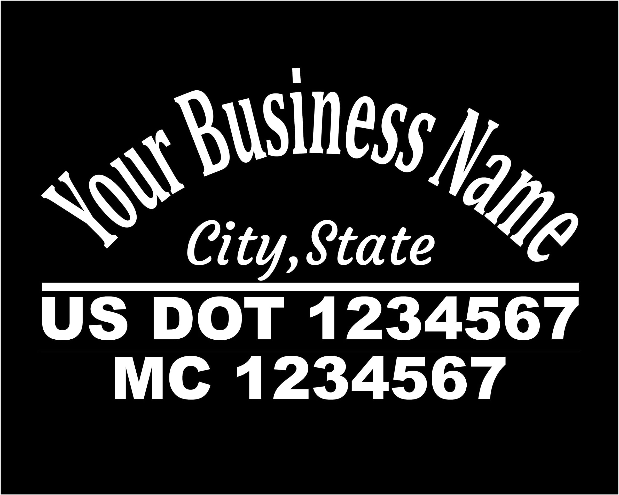 Amazon.com - Custom US DOT Trucking Decal Stickers Tow Truck, Trucking ...