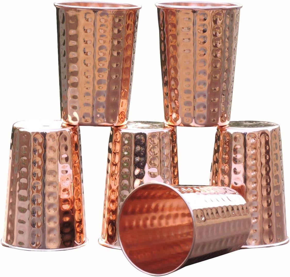 Kosdeg Copper Cups 16 Oz set of 4 - The Perfect Pure Copper Tumbler for ...