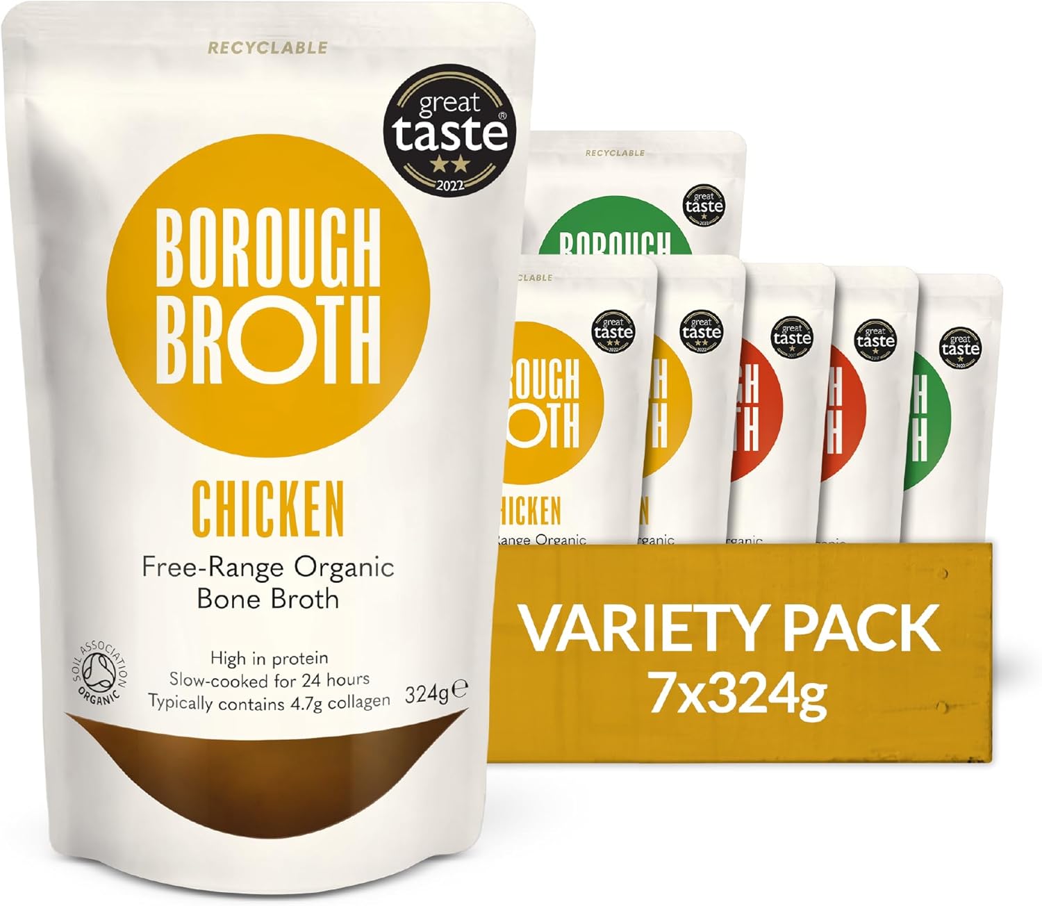Classic Organic Bone Broth Bundle by Borough Broth - Chicken, Beef ...