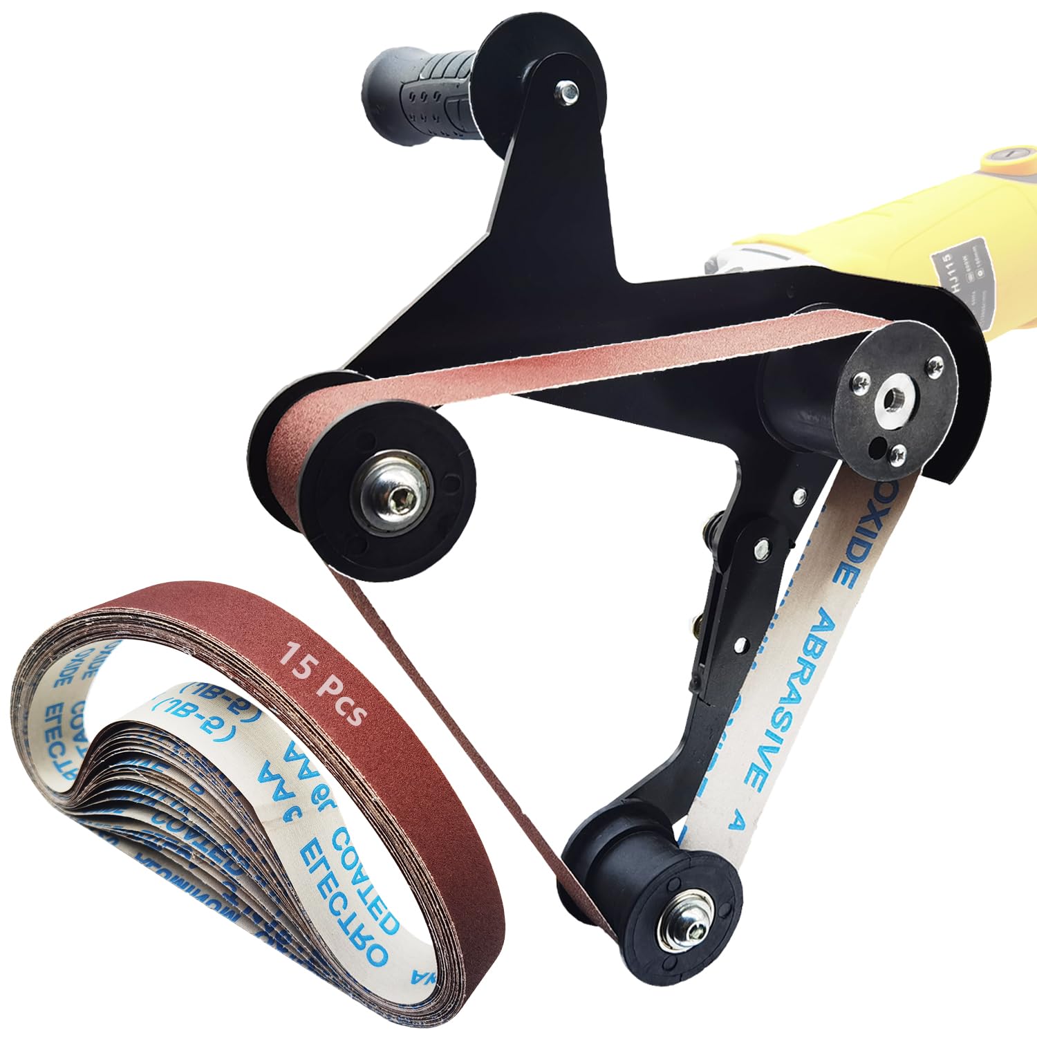 Rocsuk Belt Sander Adapter for Angle Grinder,Pipe Tube Polishing ...